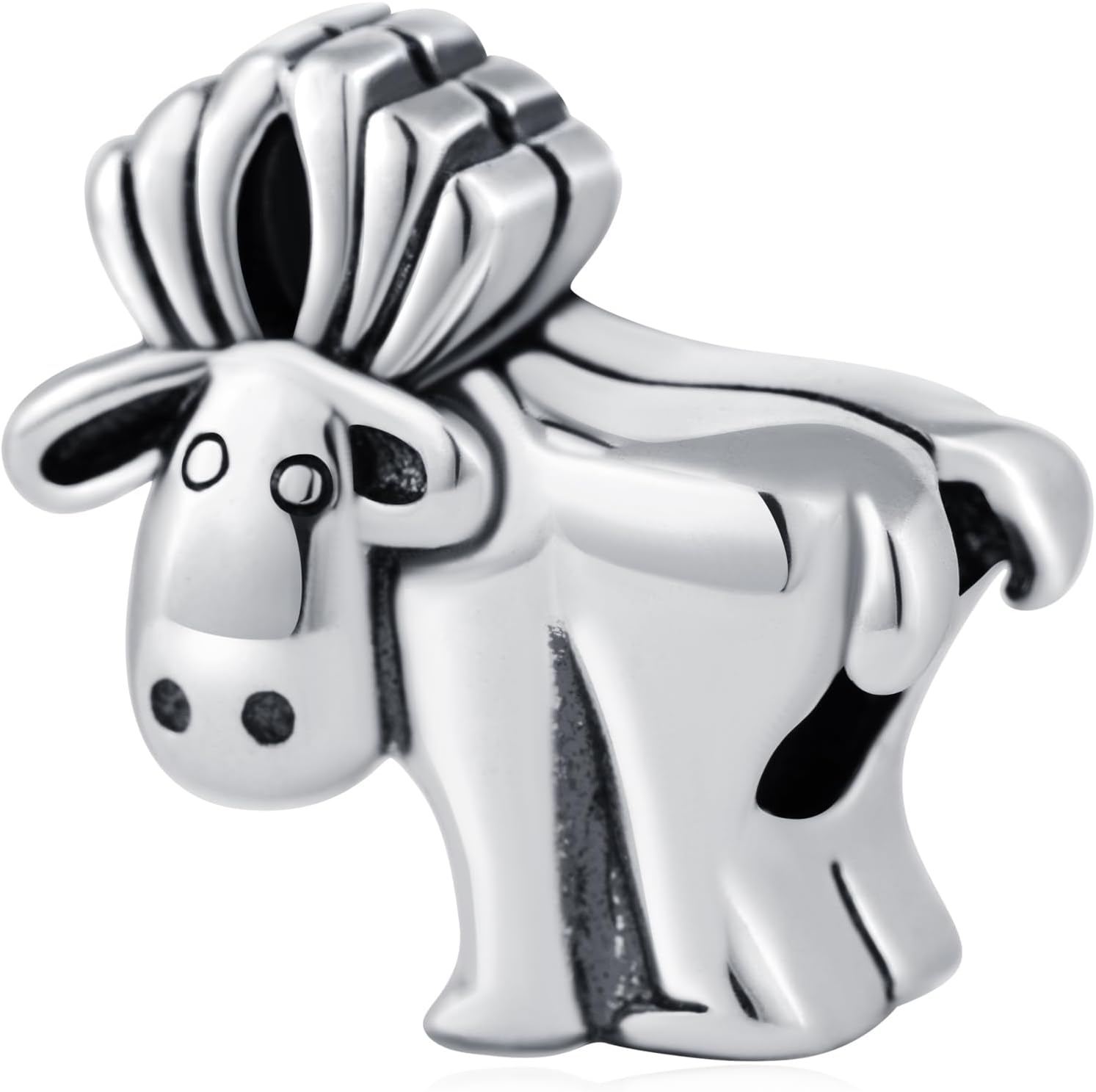 Amazon.com: Moose Charms fit Pandora Animal Bracelet, Antique 925 ...