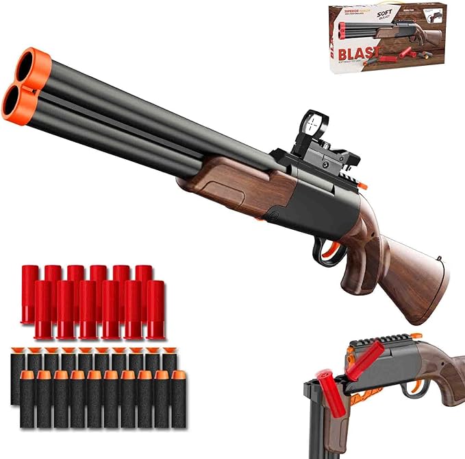 Amazon.com: Realistic Toy Shotgun Suitable for Nerf Gun's Dart - with ...
