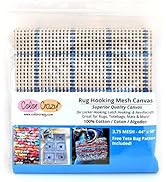 Amazon.com: Color Crazy Rug Hooking Mesh Canvas - 3.75 Mesh (44" x 60 ...