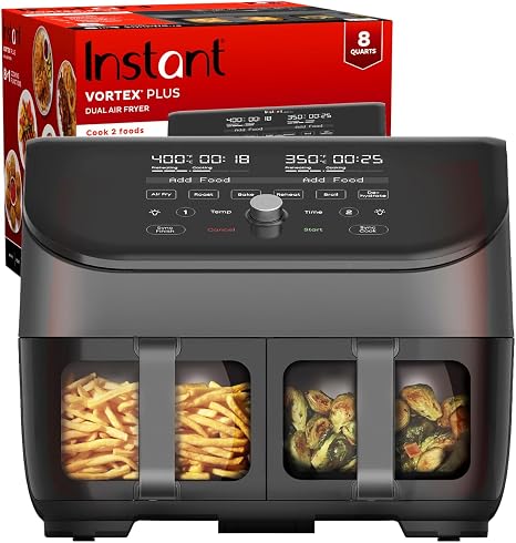 Amazon.com: Instant Pot Vortex Plus XL 8QT ClearCook Air Fryer, Clear ...
