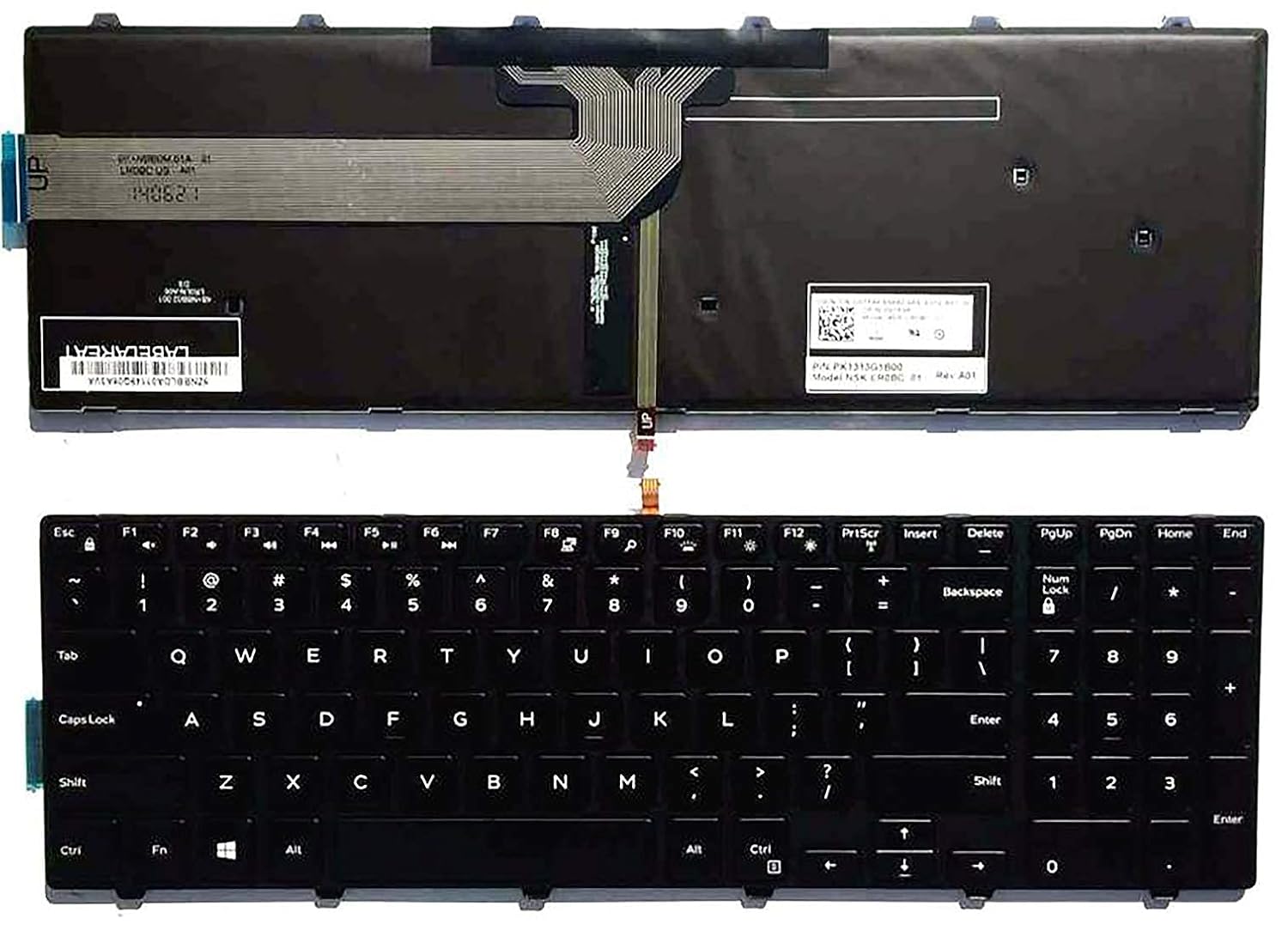 TravisLappy Laptop Keyboard for Dell INSPIRON 15 3000 5000 3541 3542 ...