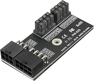 sourcing map ATX 8+8Pin Female to 6+8Pin Male 180 Degree Angled Power ...