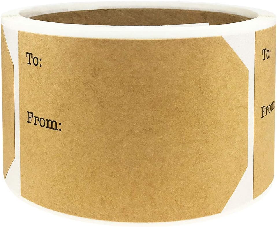 Amazon.com: Christmas Gift Tags Holiday Present Stickers to from Labels ...