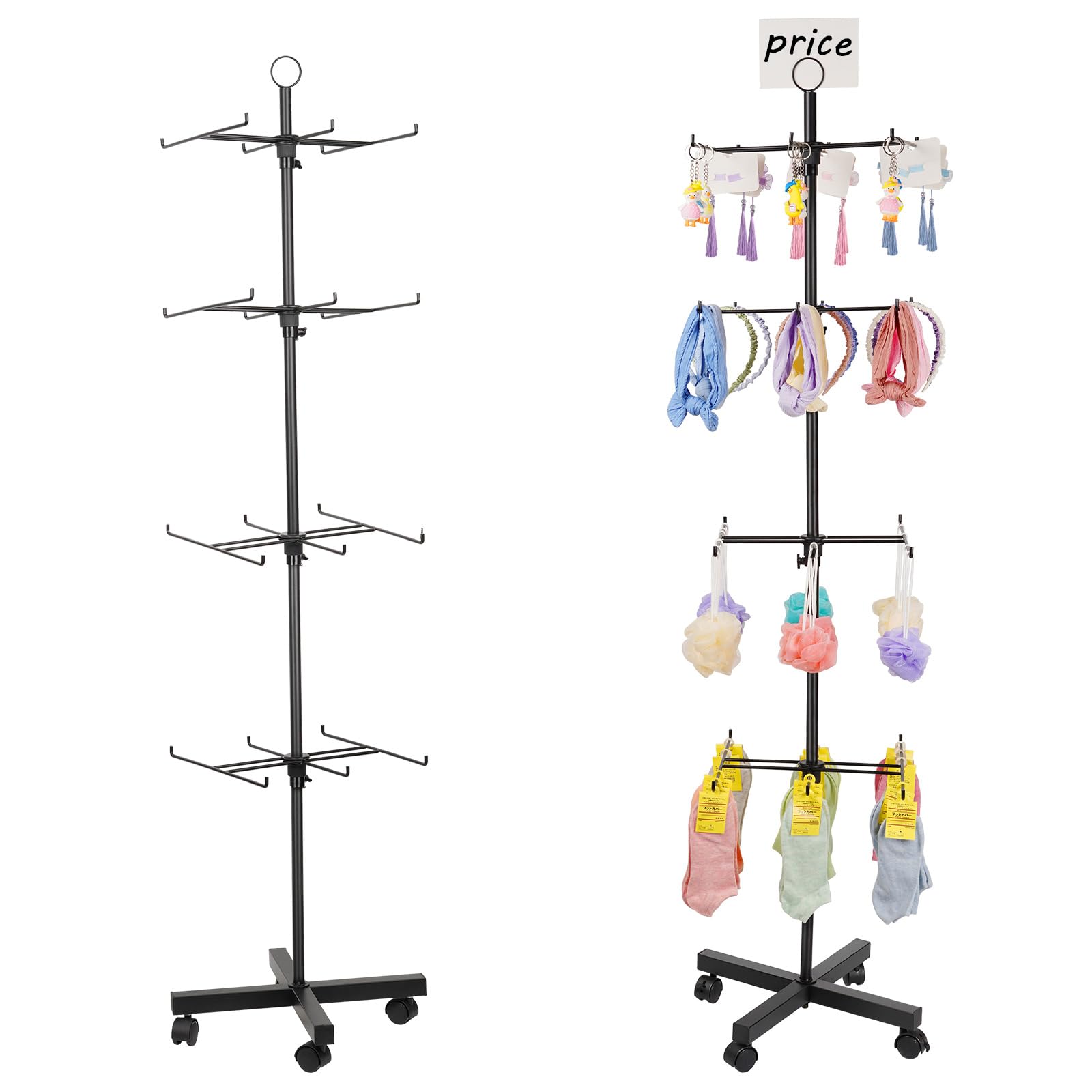 Amazon.com: Flenpptly Retail Display Stand Rotating Display Stand 4 ...