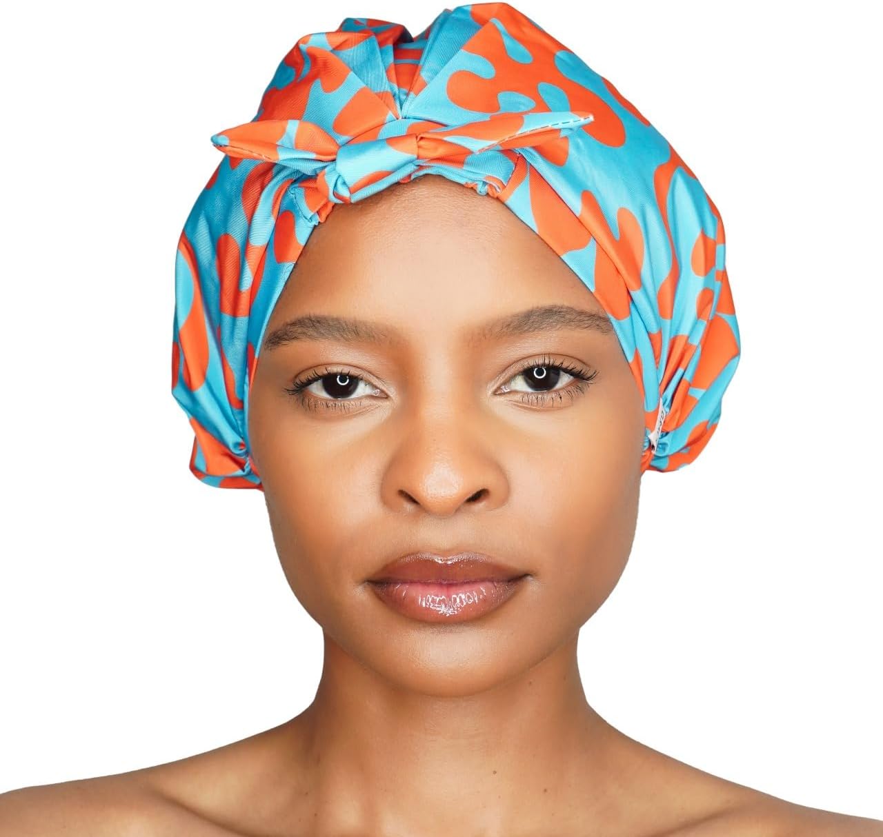 GRACE & COMPANY Luxury Shower Cap For Women - 100% Waterproof, Reusable ...