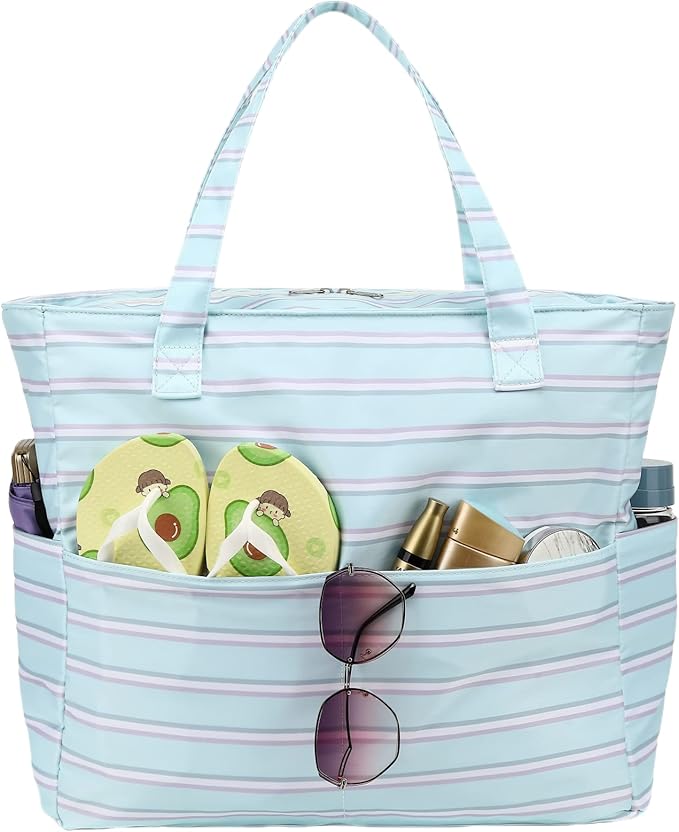 Amazon.com | Waterproof Beach Tote Pool Bags for Women Ladies Extra ...