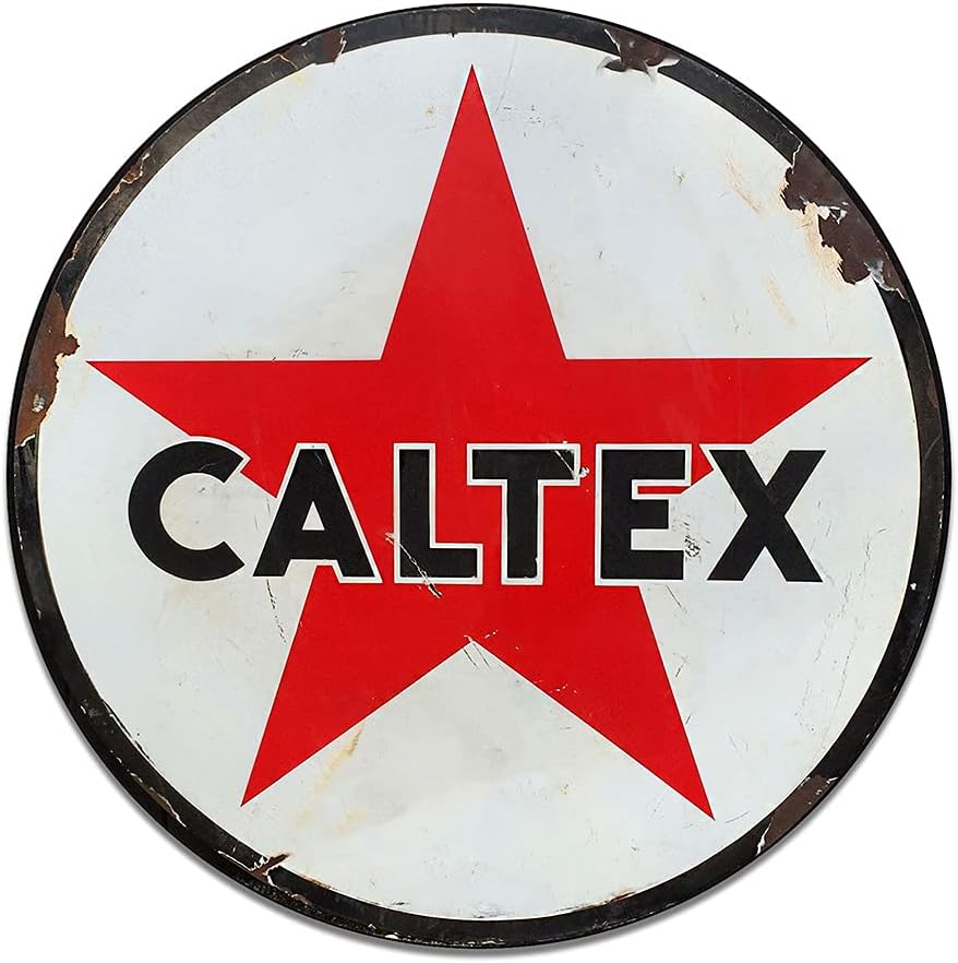 Amazon.com : Caltex Motor Oil Red Statr Gasoline Car Truck Reproduction ...