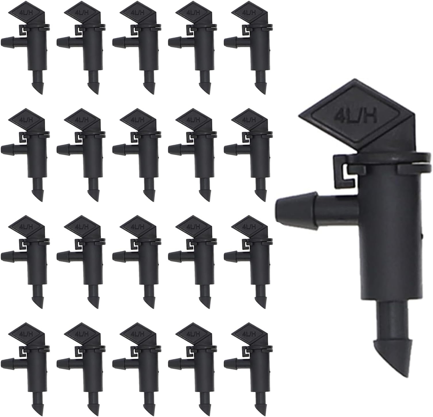 Amazon.com : Lxcom Lighting 100 Pack 1 GPH Flag Drip Emitter Drip ...