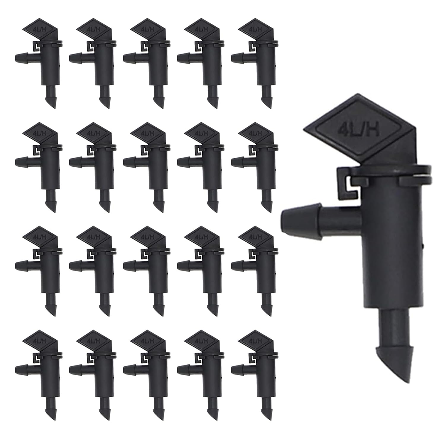 Amazon.com : Sxminer 100 Pack 1 GPH Flag Drip Emitter Drip Irrigation ...