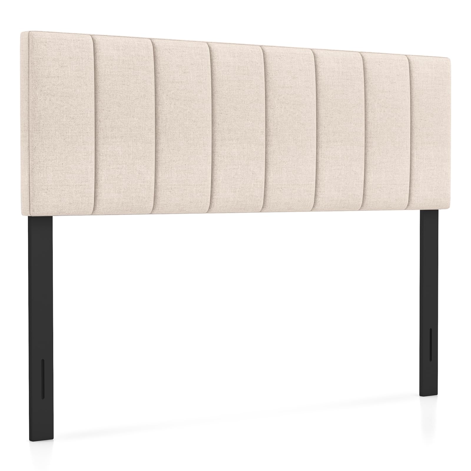 Amazon.com - KOMFOTT Linen Upholstered Headboard for Full & Queen Size ...