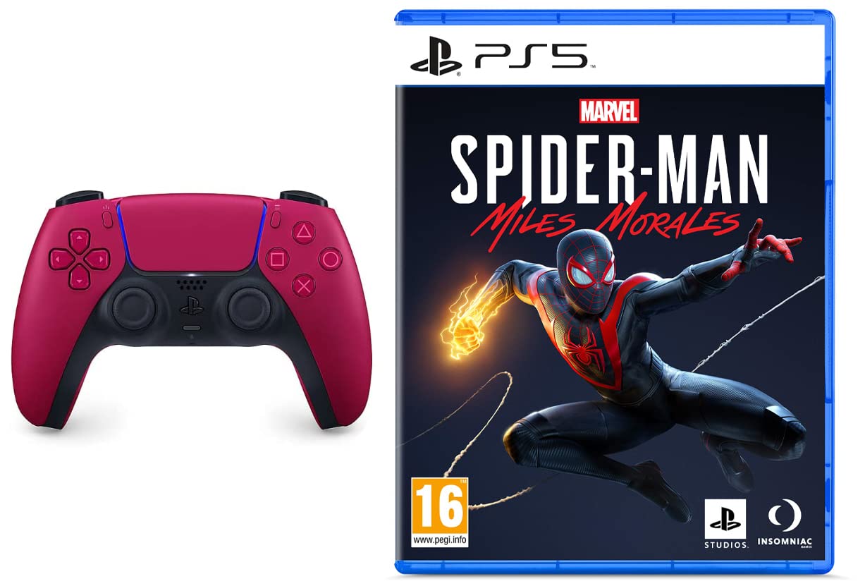 Sony DualSense Wireless Controller Red & Marvel's Spider-Man: Miles ...