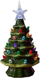 Ceramic Christmas Tree Lamp, Ceramic Christmas Tree with Lights ...
