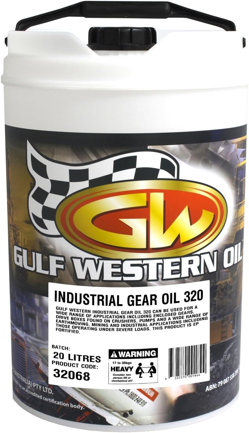 Gulf Western Oil ISO 320 Industrial Gear Oil 20 Litre : Amazon.com.au ...