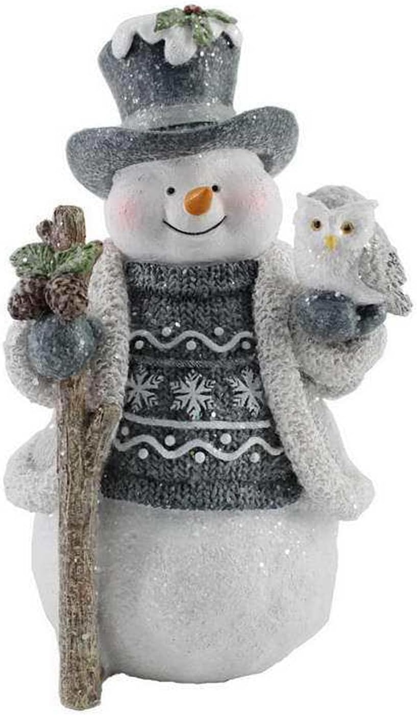Amazon.com: SXSZZXL Snowman Figurines Snowman Resin Statues Indoor ...