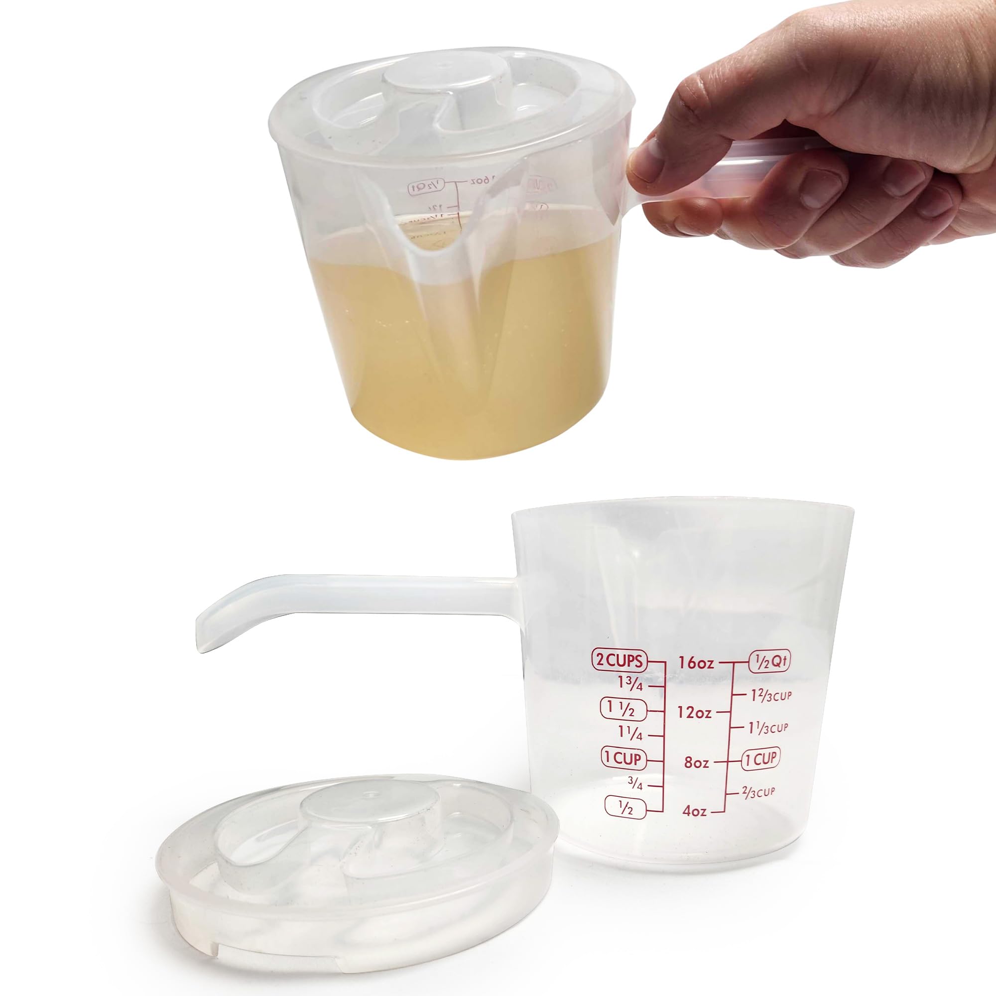 Amazon.com: Microwavable Measuring Cup – Kitchen Discovery – 2 Cup ...