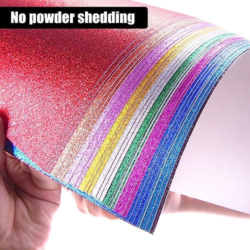 Snapklik.com : 30 Sheets Glitter Cardstock Paper, A4 Sparkly Paper ...