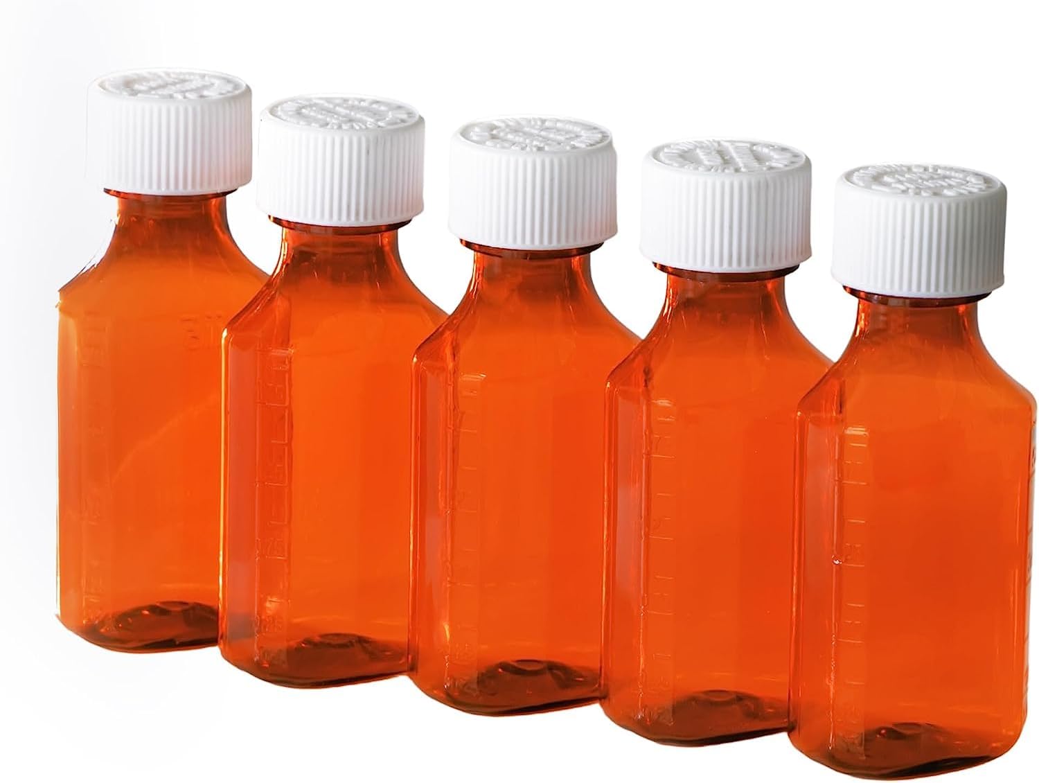 Amazon.com: Pharmacy Oval Bottle Amber 1 oz with CR Caps Included (QTY ...