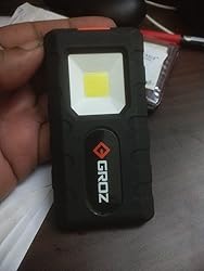 Groz Portable Pocket-Sized COB LED Flashlight with Magnetic Clip | 150 ...