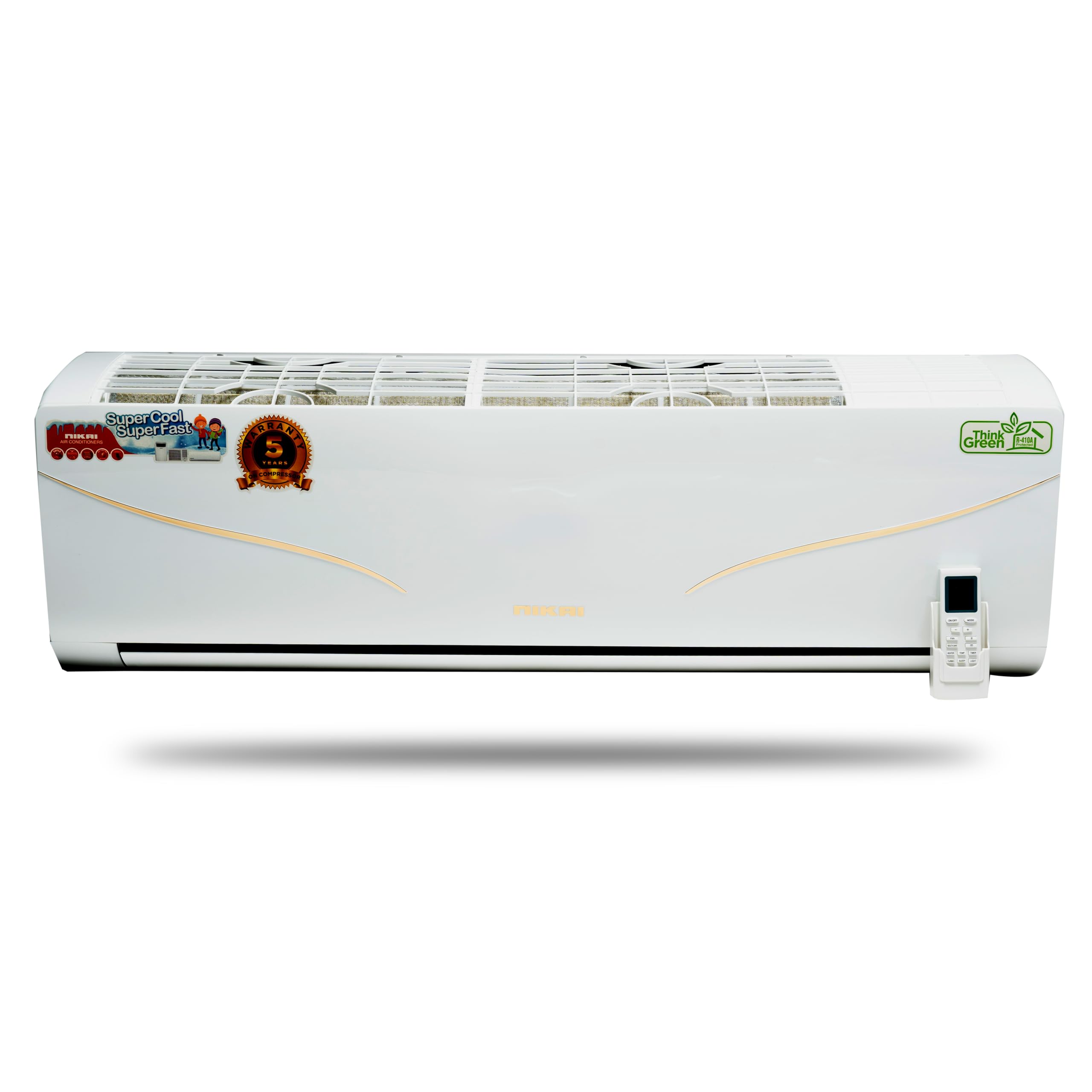 Nikai 21000 BTU R410A Split Air Conditioner with Heating and Cooling ...