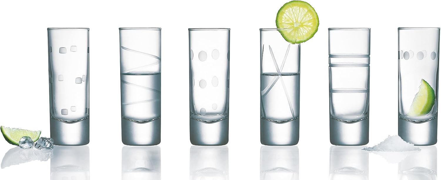 Amazon.com | Arc International Assorted Shot Glasses, Set of 6, Clear ...
