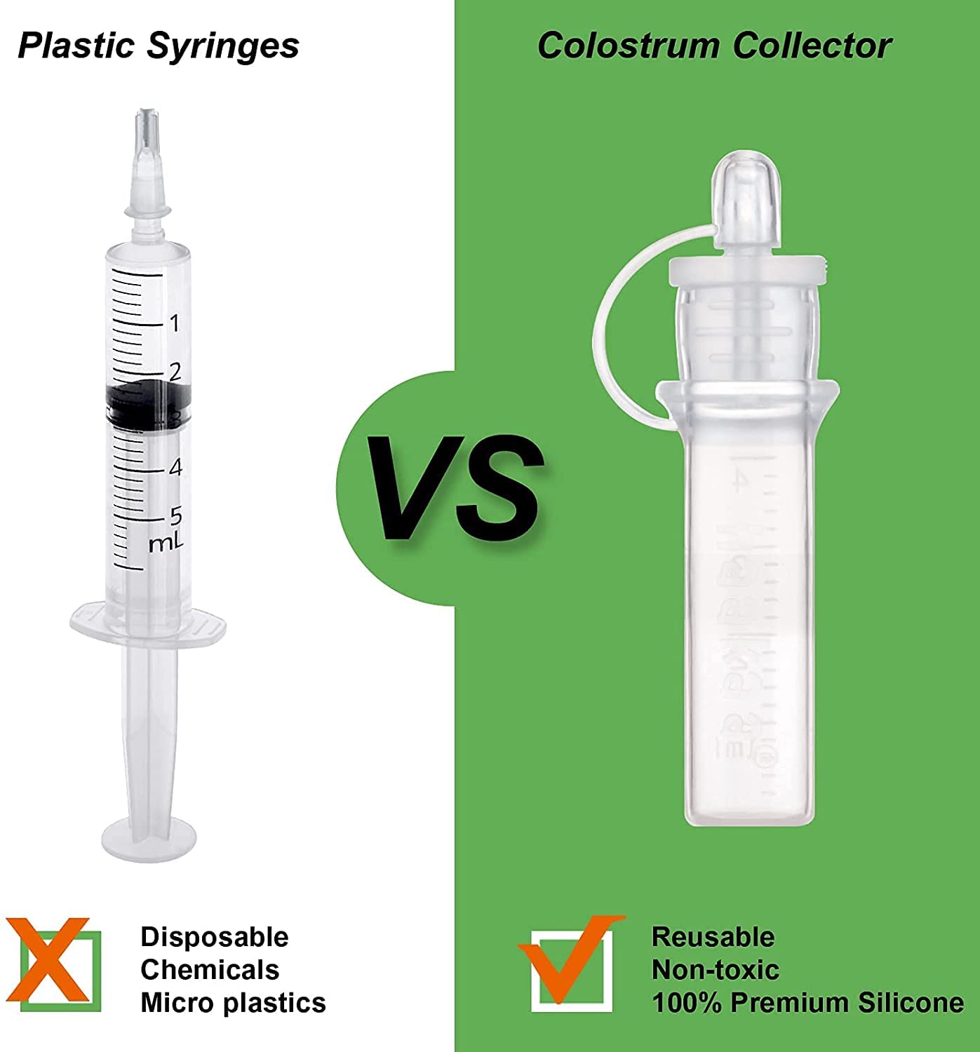 Buy Haakaa Silicone Colostrum Collectors Set with Clear PP Storage Case ...