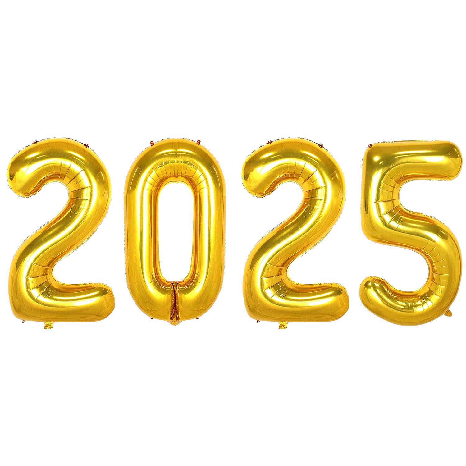 Amazon.com: 2025 Balloons, New Years Balloons, 16 Inch Gold 2025 Number ...
