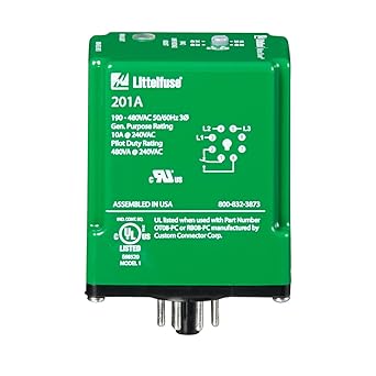 SymCom MotorSaver 3-Phase Voltage Monitor Model 201A, 190-480V, 8-Pin ...