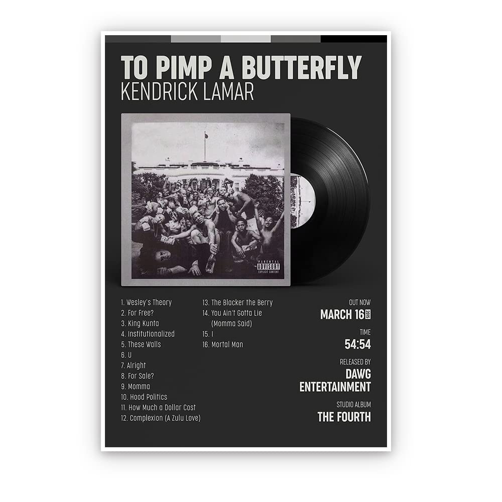 AZUVAS Kendrick Lamar Poster To Pimp A Butterfly Music Style Album ...