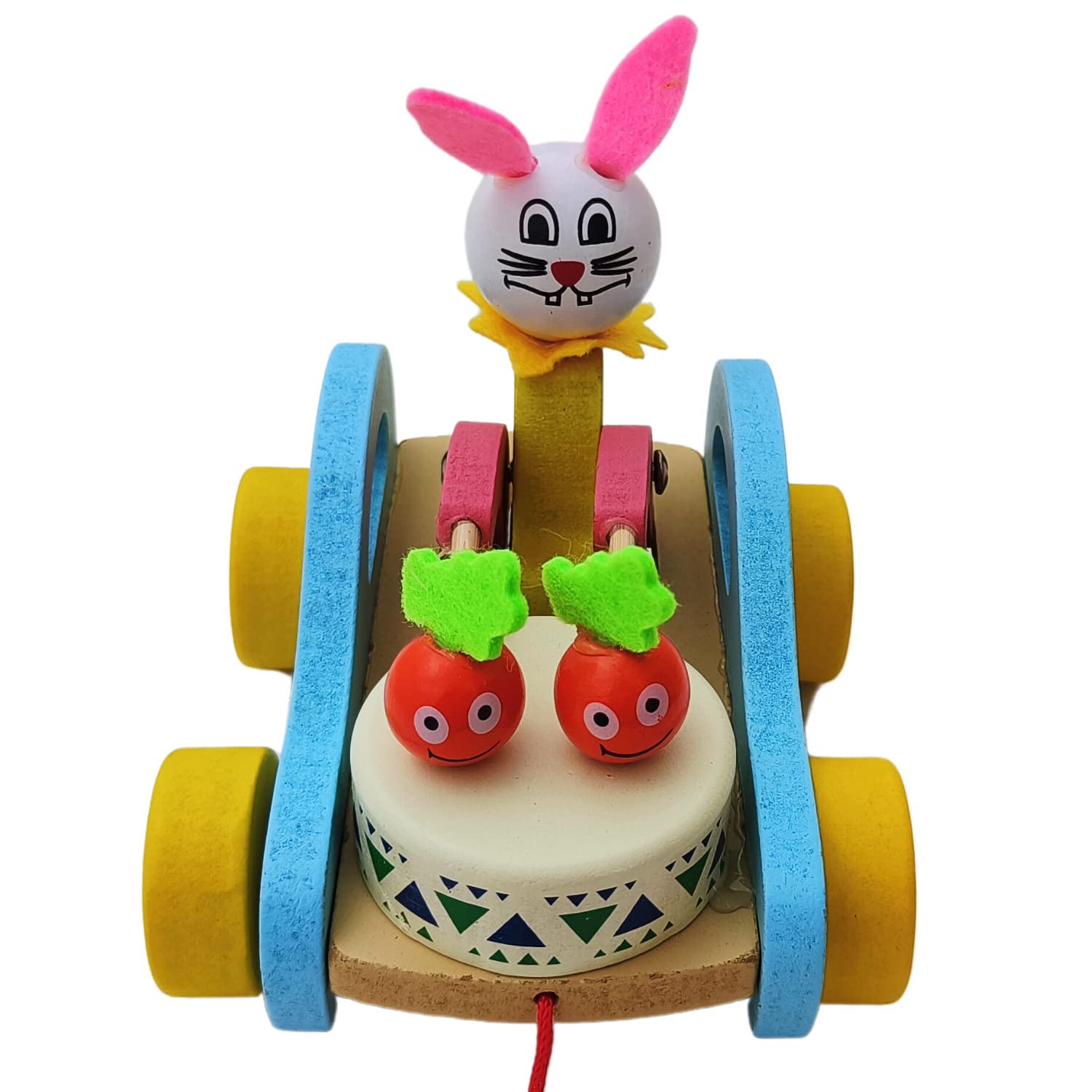 Buy Hapydose Kids/Toddlers Pull Along Rabbit Toy Car Walking Vehicles ...