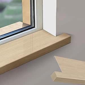 Amazon.co.jp: Window Frame Cover Wood Grain Window Countertop, Home ...