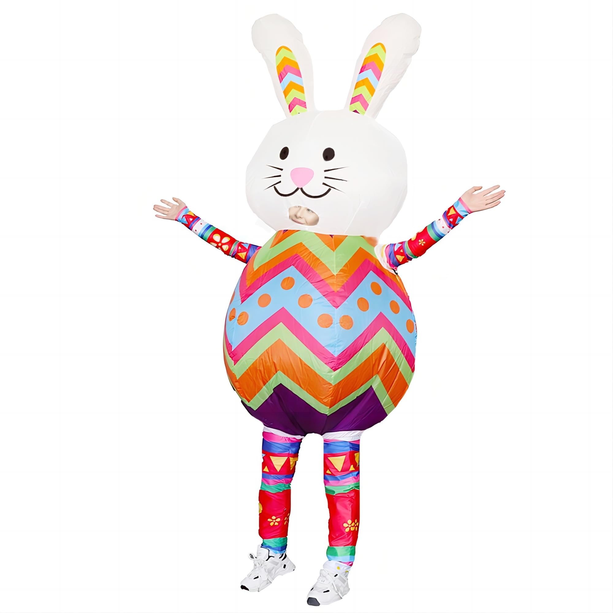 Rafalacy Inflatable Easter Bunny Costume for Adult Inflatable Easter ...
