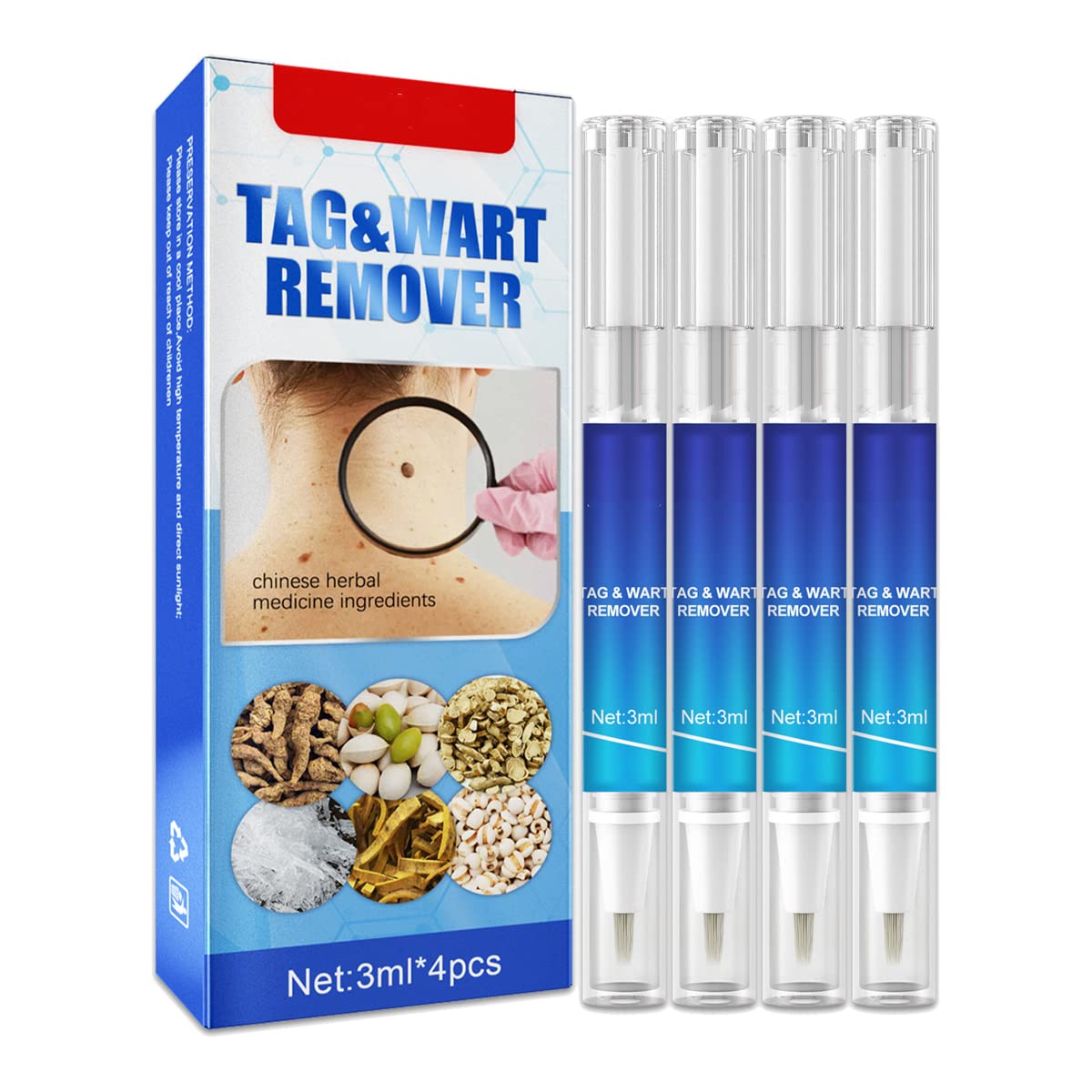 4 pack Wipeoff Tágs & Molés Removér, WipeOff Tágs & Máulwurfsentférner ...