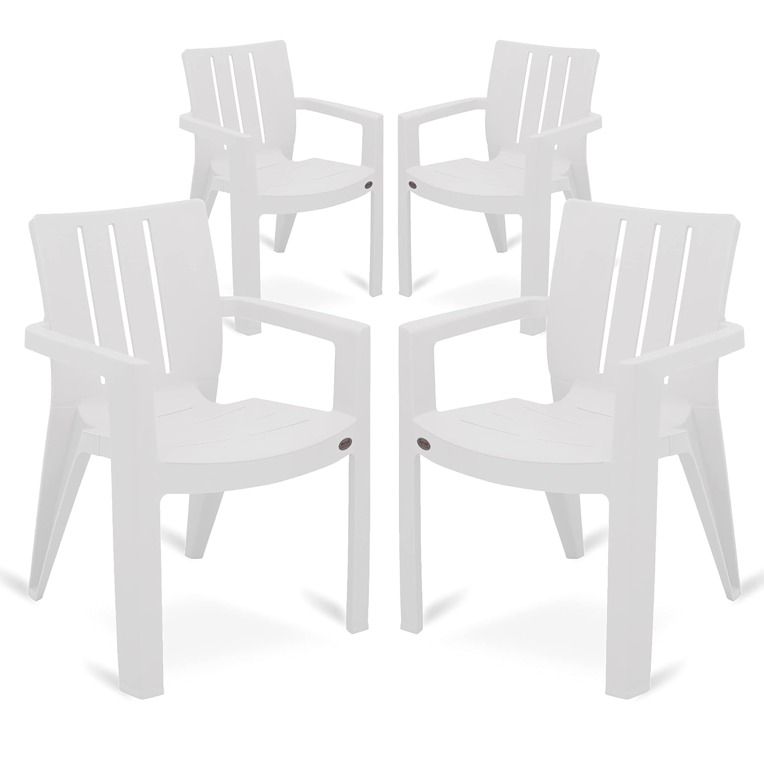 Supreme chairs Kent Mid Back Modern Plastic Chair with Arm for Living ...