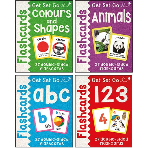 ABC & 123 Flashcards Set with 100+ double-sided cards – Includes ...