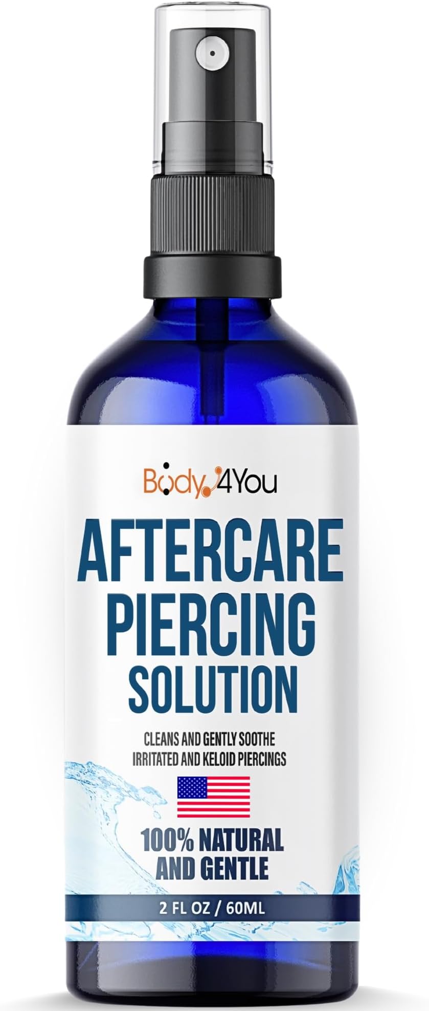 Amazon.com: BodyJ4You Piercing Aftercare Spray - Saline Solution ...