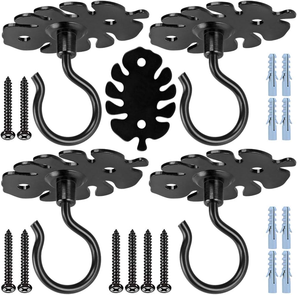 Amazon.com: BeneLabel Heavy Duty Ceiling Hooks - 4 Pack Metal Plant ...