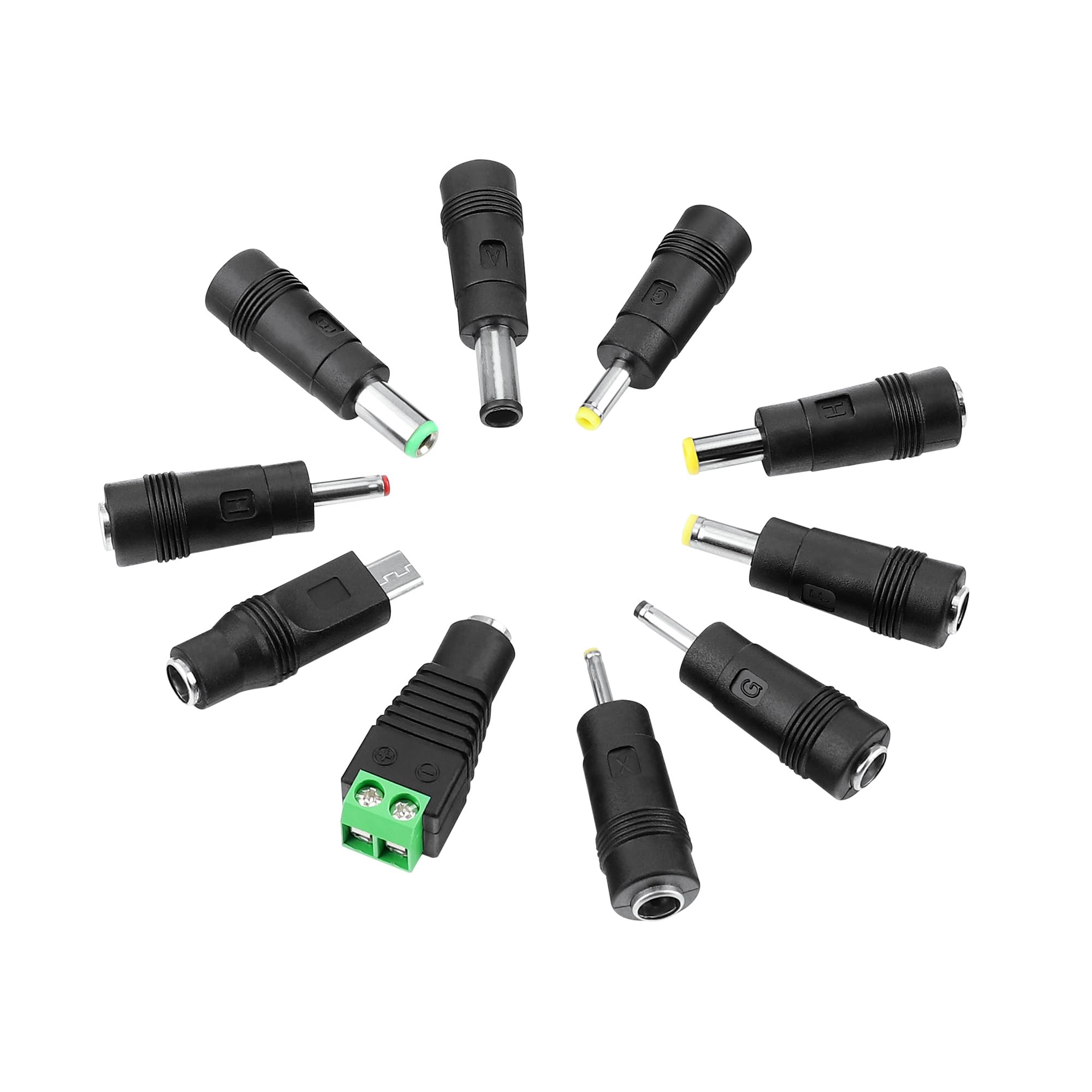 Amazon.com: Tomatosd DC Plug 10 Connector Tips Kits [6.0x4.4mm 6.3x3 ...