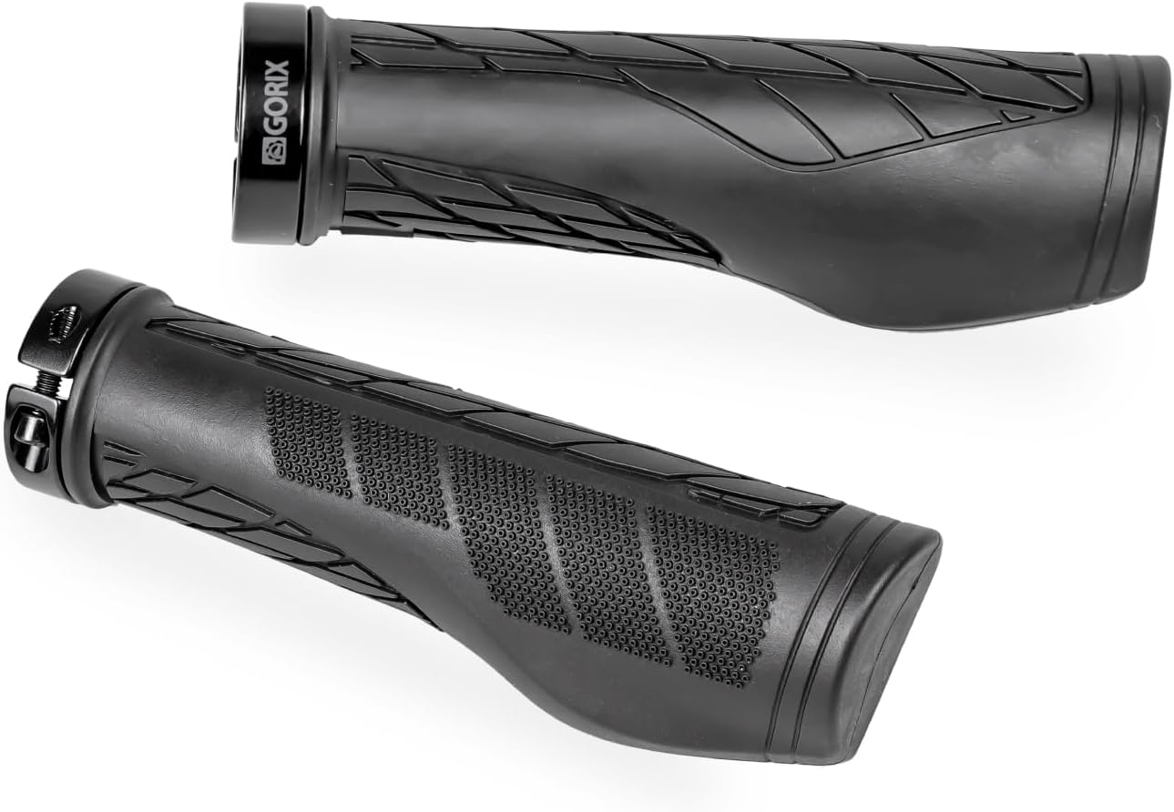 Amazon | GORIX(ゴリックス) 自転車グリップ [エルゴグリップ ロックオン 130mm] クロスバイク MTB ミニベロ カスタマイズ グリップ交換 | GORIX(ゴリックス ...