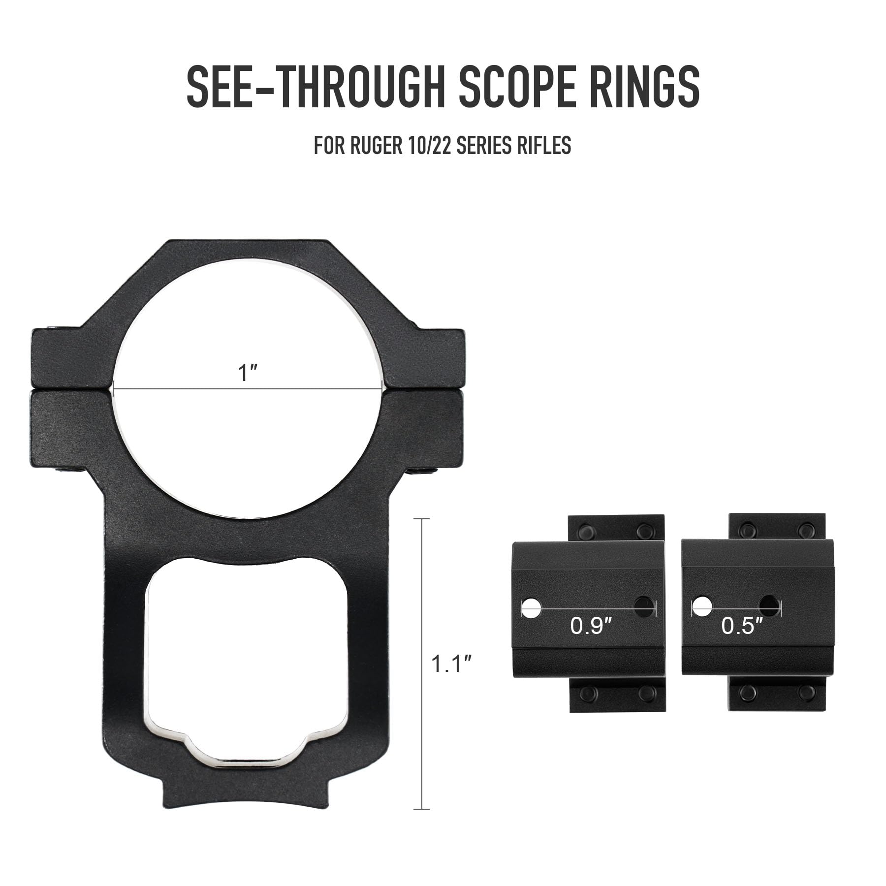 Snapklik.com : HIRAM Rifle Scope Rings
