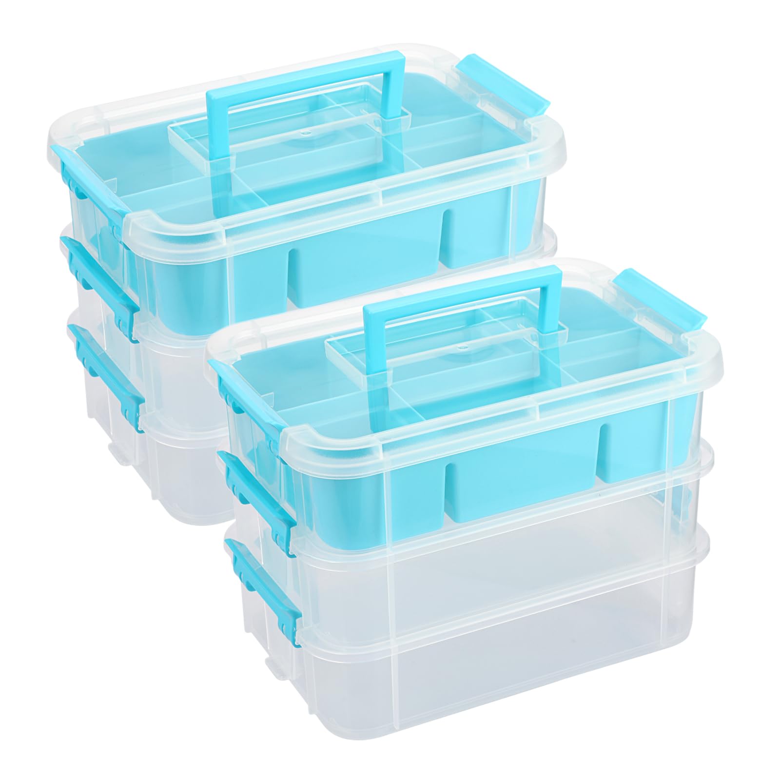 Snapklik.com : BTSKY 3-Layer Plastic Craft Storage Container
