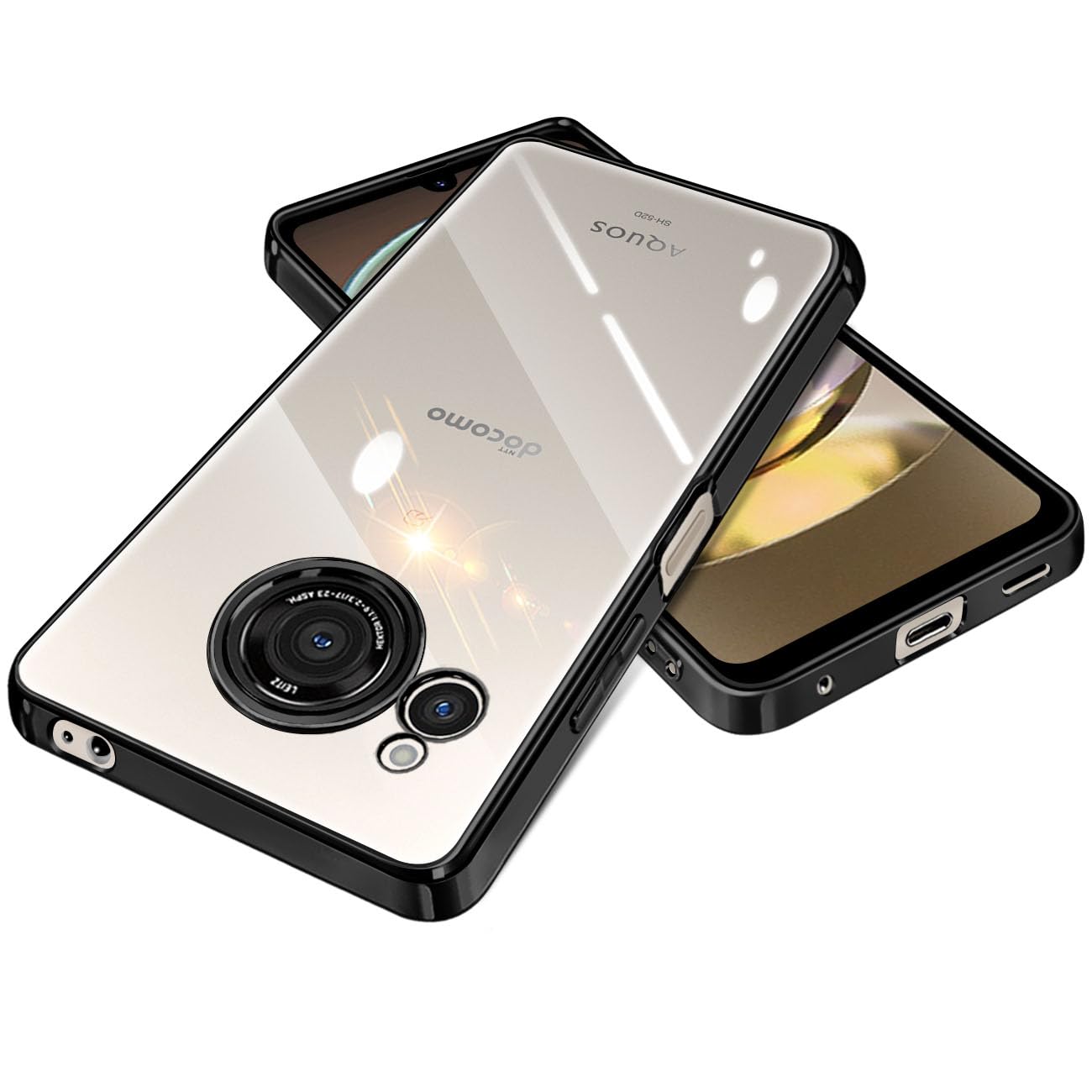 Amazon.co.jp: AQUOS R8 ケース クリア アクオス R8 カバー 透明 スマホケース 耐衝撃 柔軟 TPU 保護カバー ...