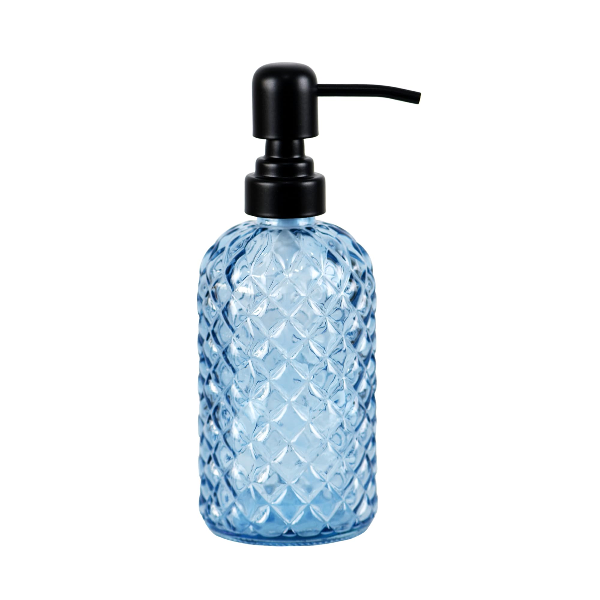 Amazon.com: Hzxcuim 12Oz Glass Soap Dispenser with 304 Black Rustproof ...