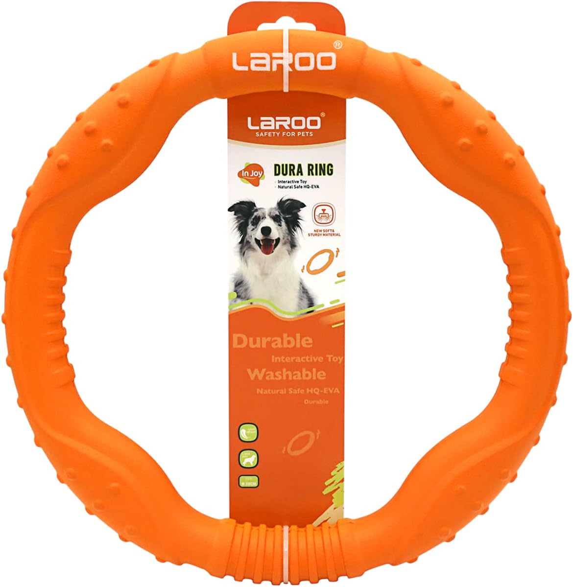 LaRoo Hundefitness-Ring Hundefrisbee, Unzerstörbare Float Hunde ...
