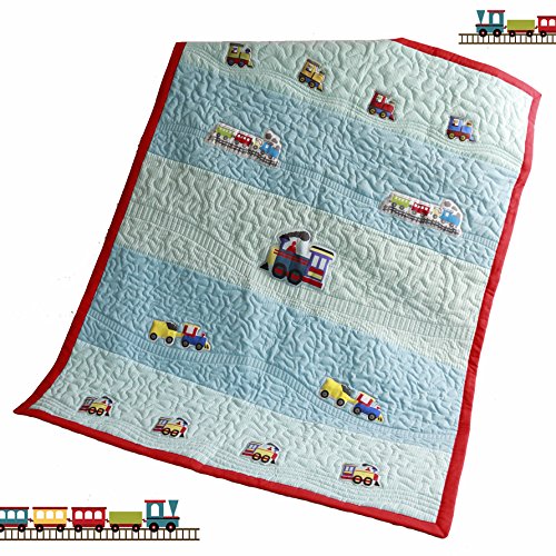 Advitiya Designs Little Engines Reversible Quilt : Amazon.in: Home ...