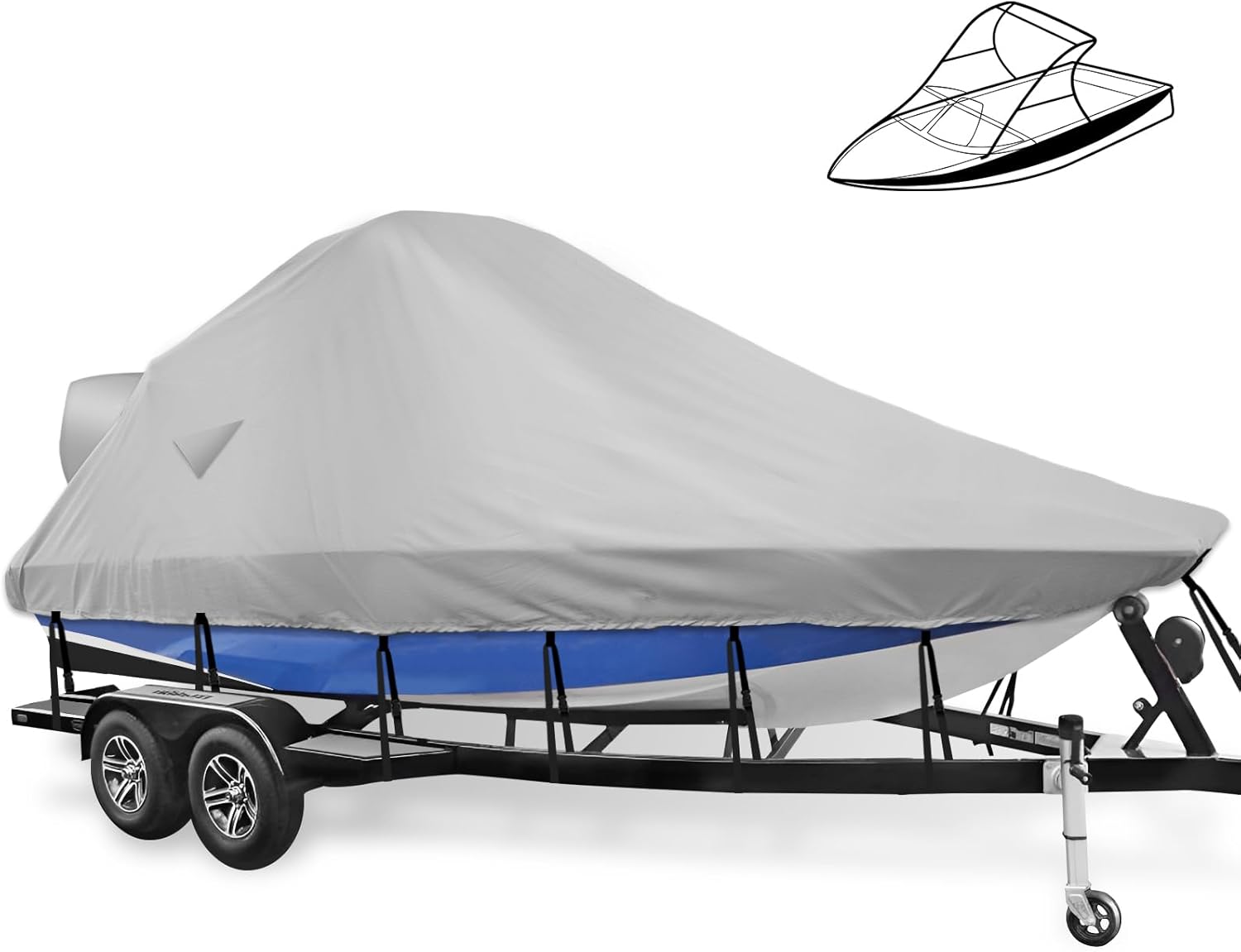 Amazon.com: Mionovity Wake Tower Boat Cover,900D Marine Heavy Duty ...