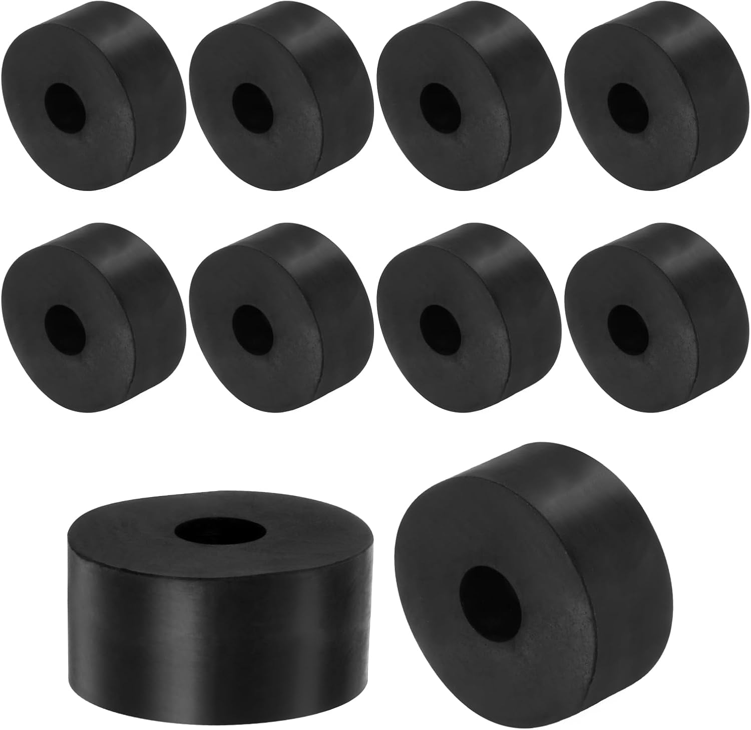 uxcell 8pcs Rubber Spacers 40mm OD x 12mm ID x 20mm Height Round Anti ...