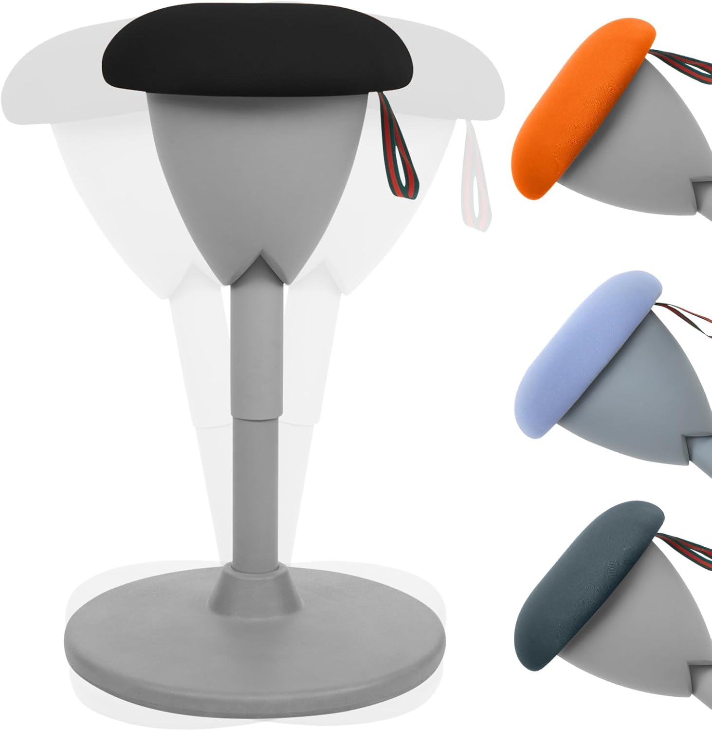 Amazon.com: QIGEEKU Adjustable Standing Desk Chair, Ergonomic Wobble ...