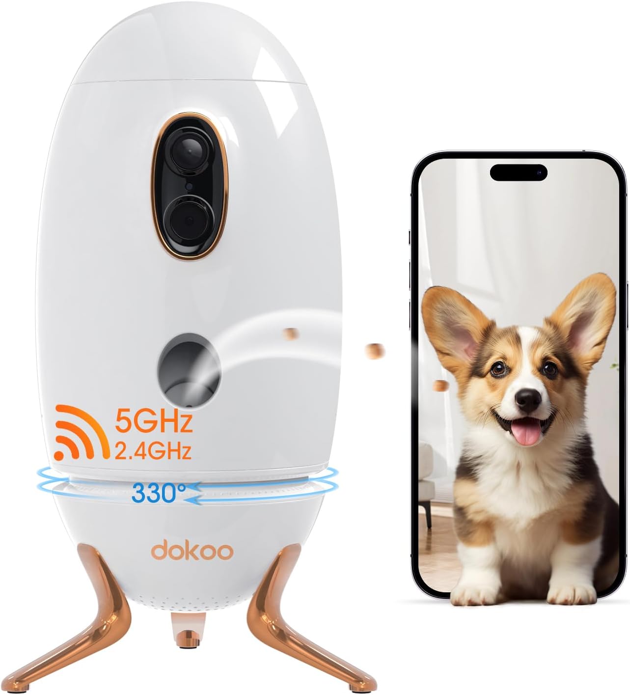 Amazon.com: Pawbo Life Pet Camera: WiFi HD Video with 2-Way Audio ...