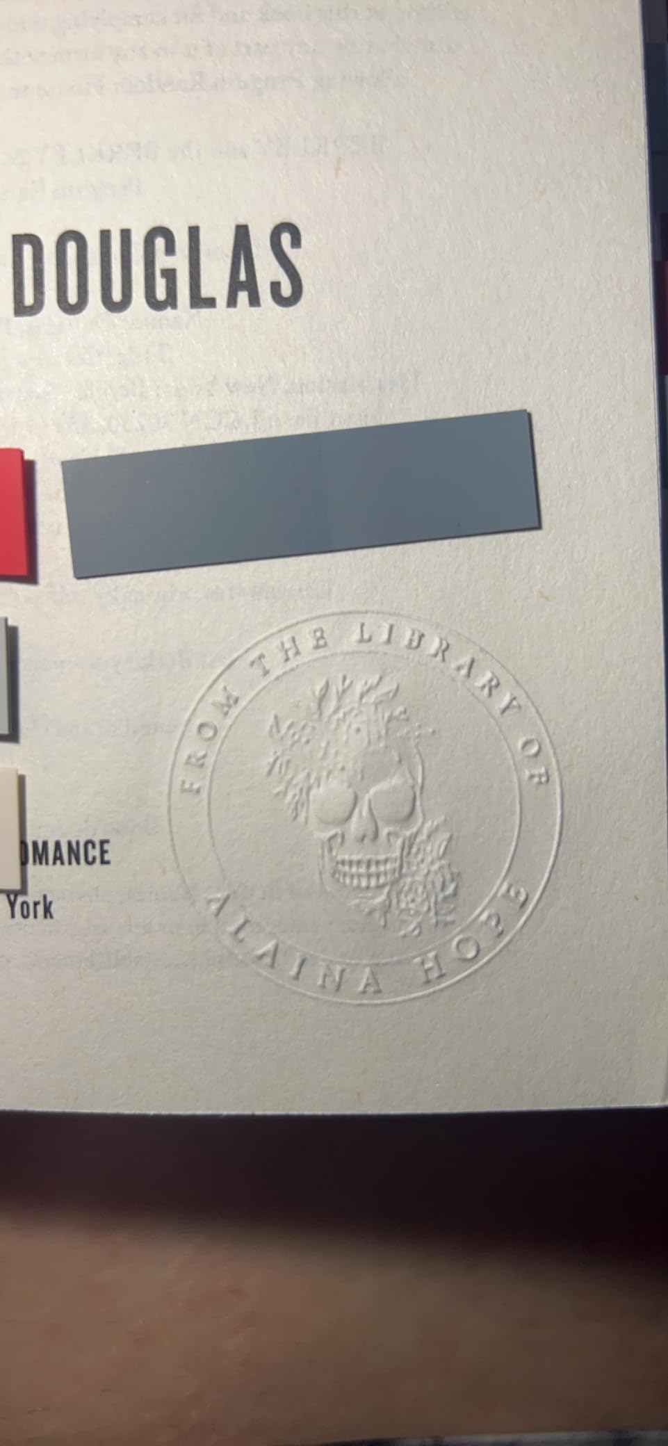 Amazon.com : Custom Book Stamp Library Embosser Rubber Self Ink Wood ...