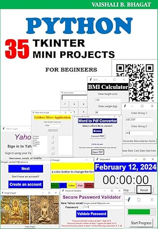 Python Tkinter 35 Mini Projects : Practical guide for begineer (PYTHON ...